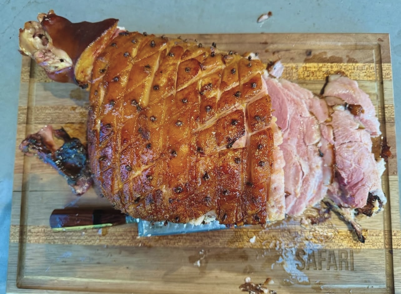 Golden Syrup and English Mustard Glazed Smoked Ham Recipe | Otway Pork